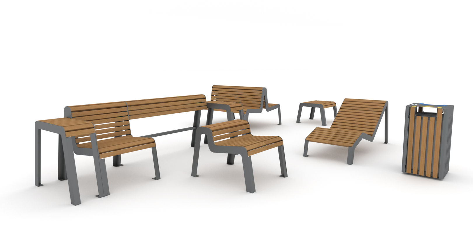 Serena, mobilier urbain pour Square