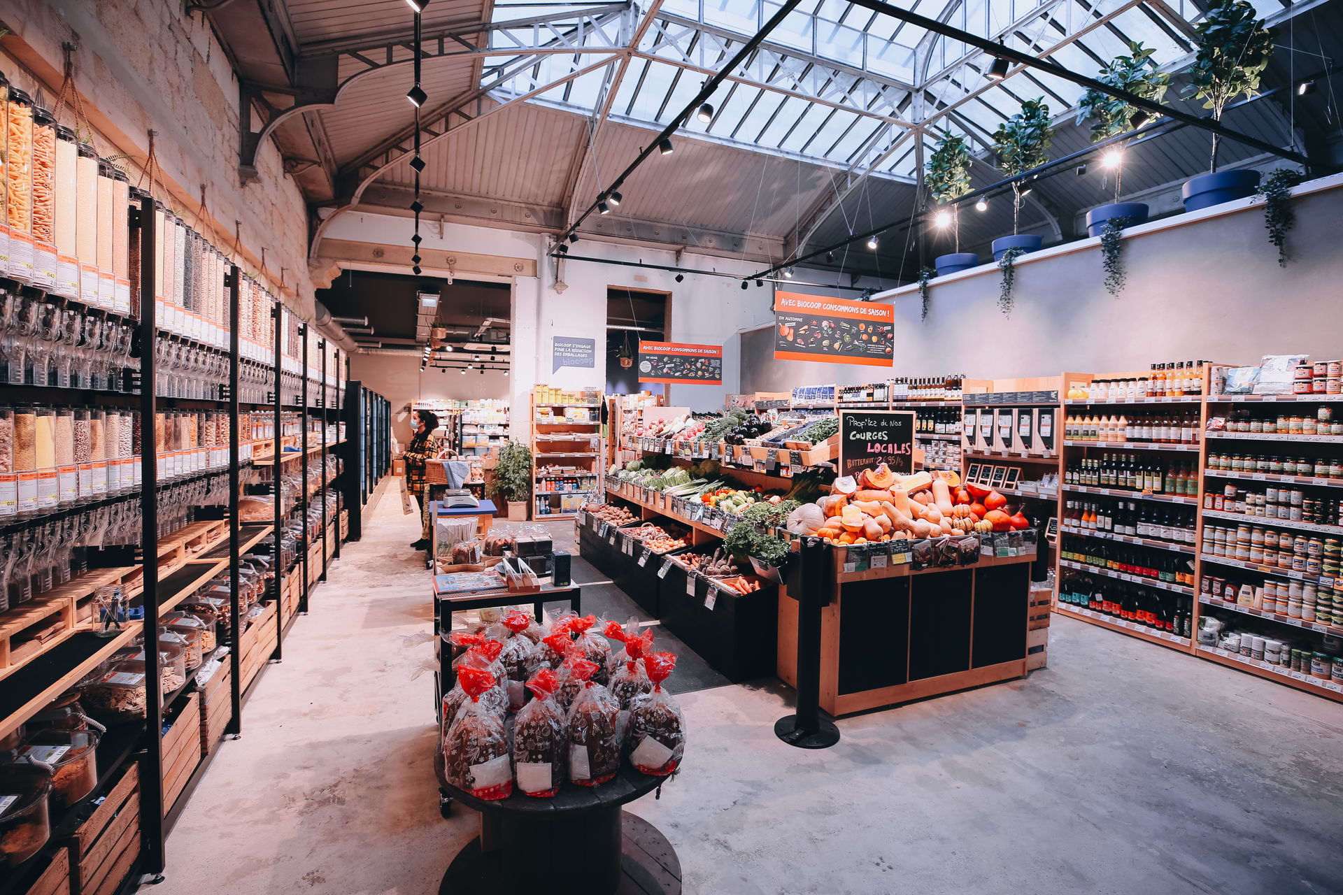 Design d'espace du magasin bio - Biocoop à Bordeaux